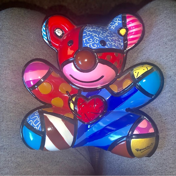 Accents | Romero Britto Cuddly Bear 208 | Poshmark